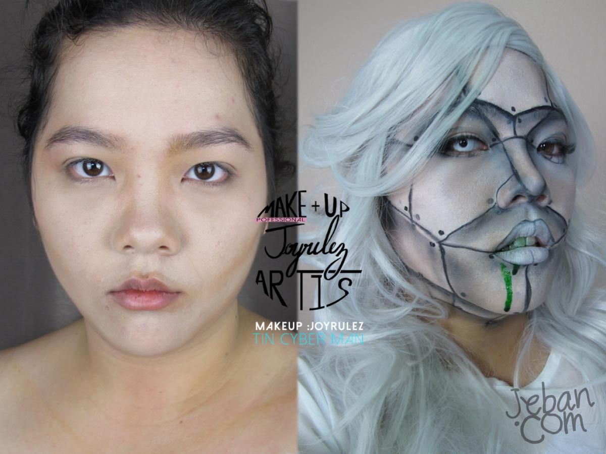 How to Tin cyber girl makeup : by Joyrulez