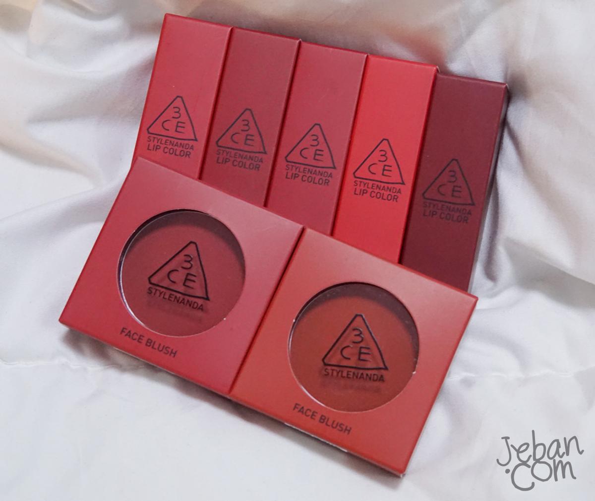 SWATCH! { 3CE } Red Recipe ลิป x บลัชออนสีแดง