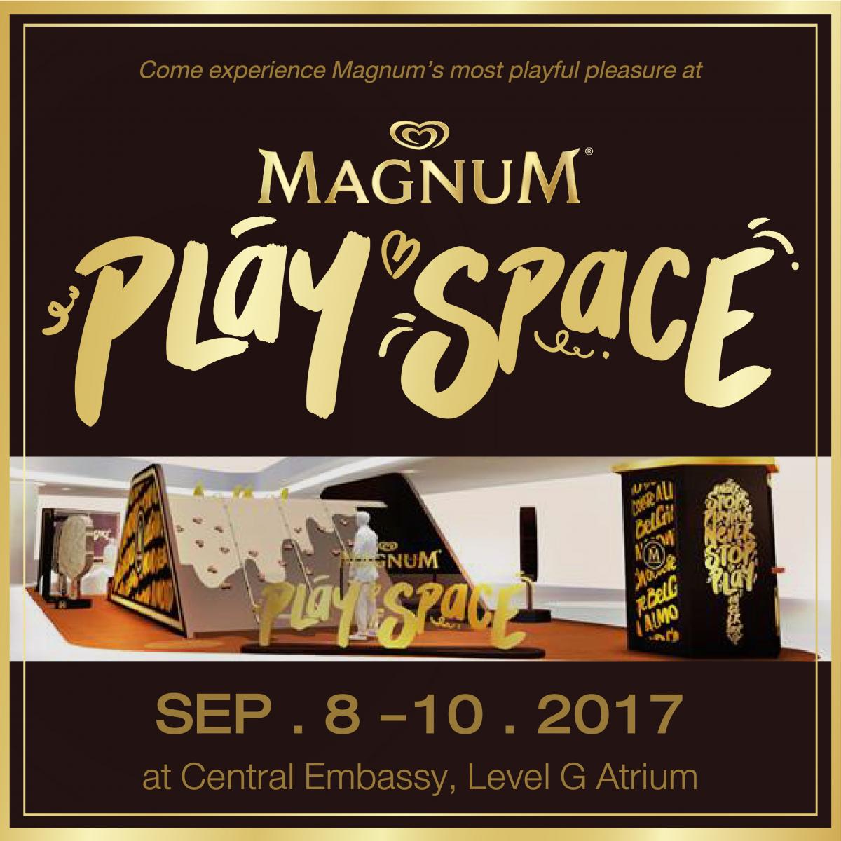 แม็กนั่ม เพลย์ สเปซ แอคทิวิตี้ขี้เล่นจากไอศกรีมแม็กนั่ม