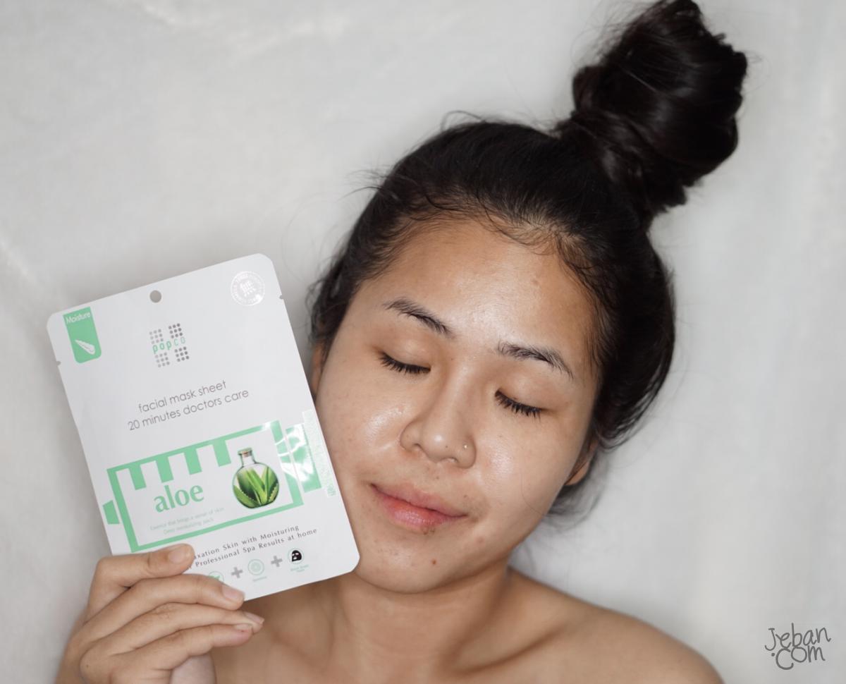 Review POP CO facial mask sheet วันหยุดแบบนี้มามาร์กหน้ากัน
