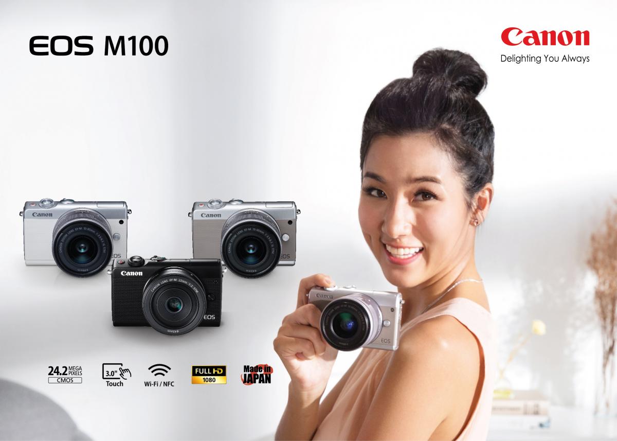Canon เผยโฉม EOS M100 สุดยอดกล้องมิเรอร์เลสแห่งยุค