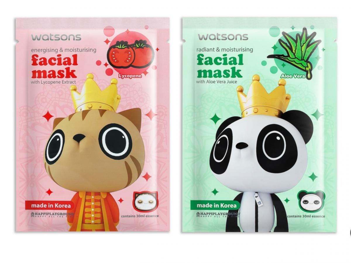 [เปิดกล่องลองเลย] ชีทมาส์กสุดแบ๊ว Watson Facial Mask with Lycopene ...